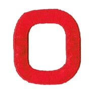 Alphabet Letter - E - Color Red - 2" Block Style - Iron On Embroidered ...