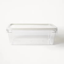 14 Cup Tritan Plastic Rectangle Food Storage Container Clear ...