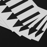 Uxcell 2x1" Arrow Sticker Directional Sign Adhesive Removable Floor ...