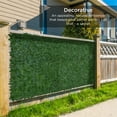 Best Choice Products Leaf Greenery Covering 96x72in Faux Ivy Hedge ...