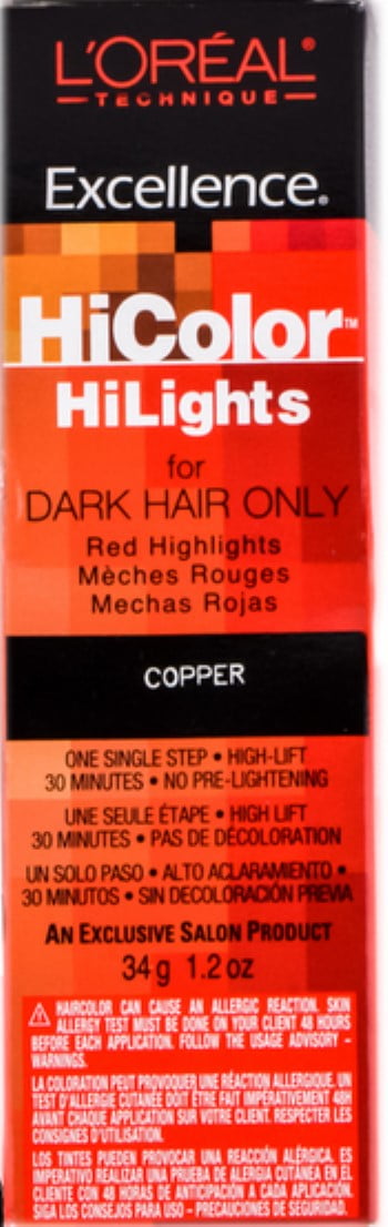 L'Oreal Excellence HiColor Copper HiLight, 1.2 oz - Walmart.com ...