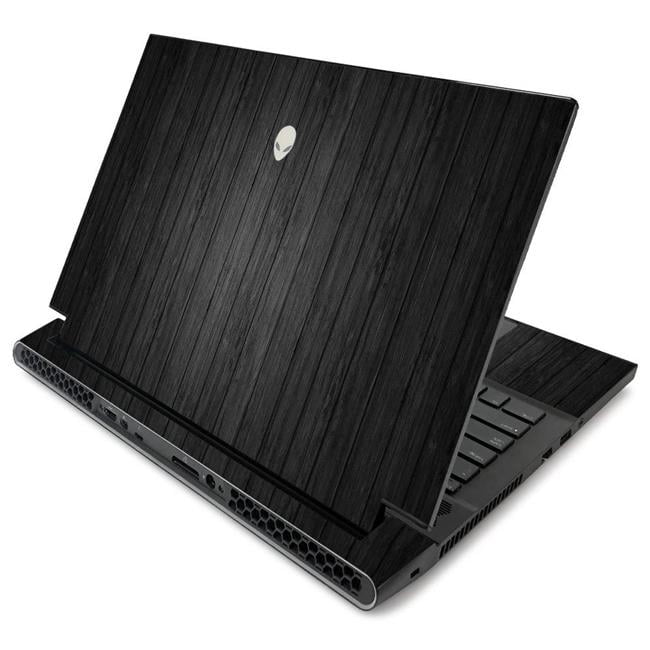 MightySkins ALWM17R219-Black Wood Skin for Alienware m17 R2 2019 ...