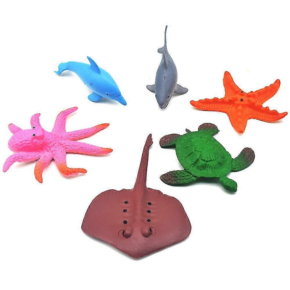 6pcs Magic Grow Ocean Themed Water Animals Beach Life Theme Toys Bulk ...