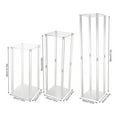 Clear Acrylic Flower Stand 40/60/80cm Tall Column Vase Wedding ...