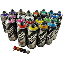 Loop 400ml Premium Mural Spray Paint kit for Aerosol Art - 6 Neon ...