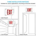 LEONLITE 12-Pack Wet Location LED Exit Sign, Weatherproof Outdoor ...