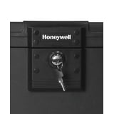 Honeywell Fireproof Box, 0.6 Cu ft, Waterproof, 30-Min Fire Key Lock ...