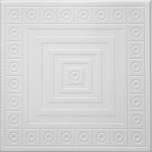 Styro Pro Polystyrene Decorative Ceiling Tiles 48-pack - Walmart.ca