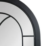 Kate and Laurel Joffrey Modern Farmhouse Wooden Windowpane Arched ...