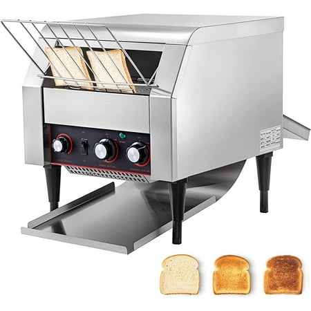 450 Slices/Hour Commercial Conveyor Toaster,2600W Stainless Steel Heavy ...
