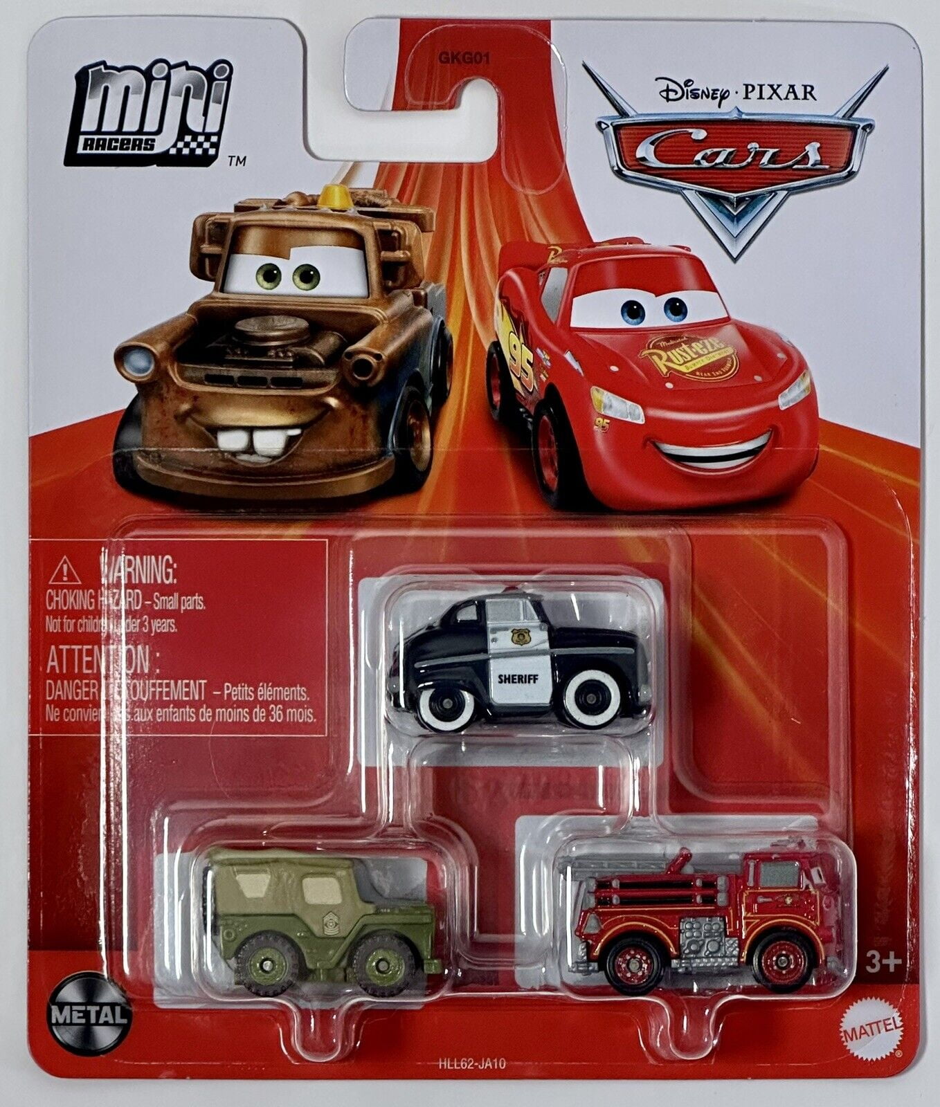 Disney Pixar Cars Sheriff Sarge & Red Firetruck Mini Racers - Walmart.com