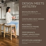 Maven Lane Open Box Adrien Counter Height Backless Saddle Stool ...