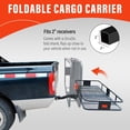 Rockland Steel Folding Hitch Mount Cargo Carrier, 60" x 24", 500 LBS ...