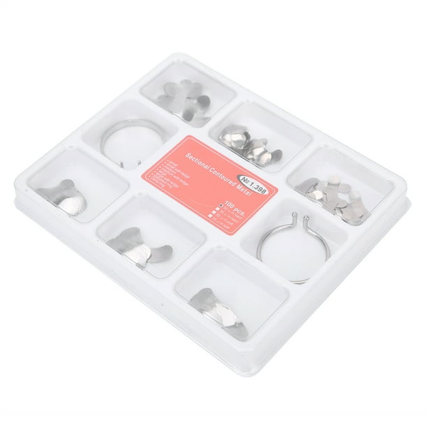 Dental Matrices Tool,100pcs Steel Dental Sectional Dentist Tools ...