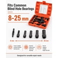 10Pcs Heavy Duty Blind Hole Bearing Puller Tool Set, Internal Bearing ...