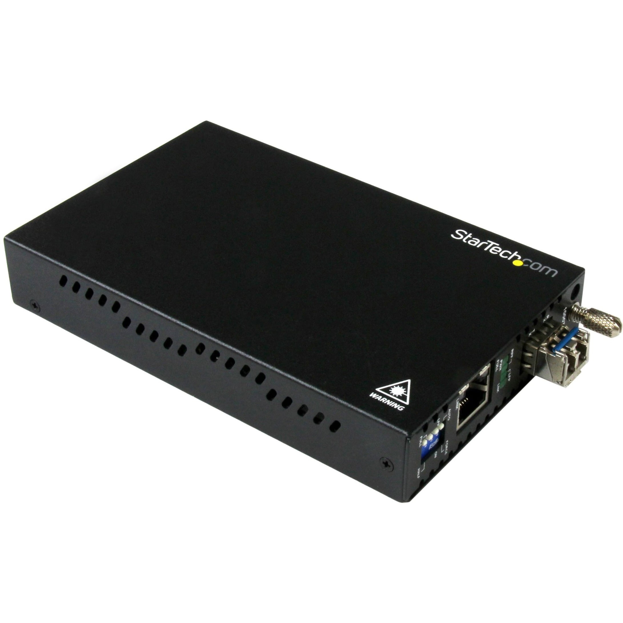 StarTech.com Gigabit Ethernet Copper-to-Fiber Media Converter, SM LC ...