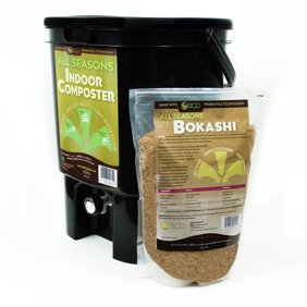 Cooler Kitchen 1.3 Gal. Compost Bin with Charcoal Filters - White ...