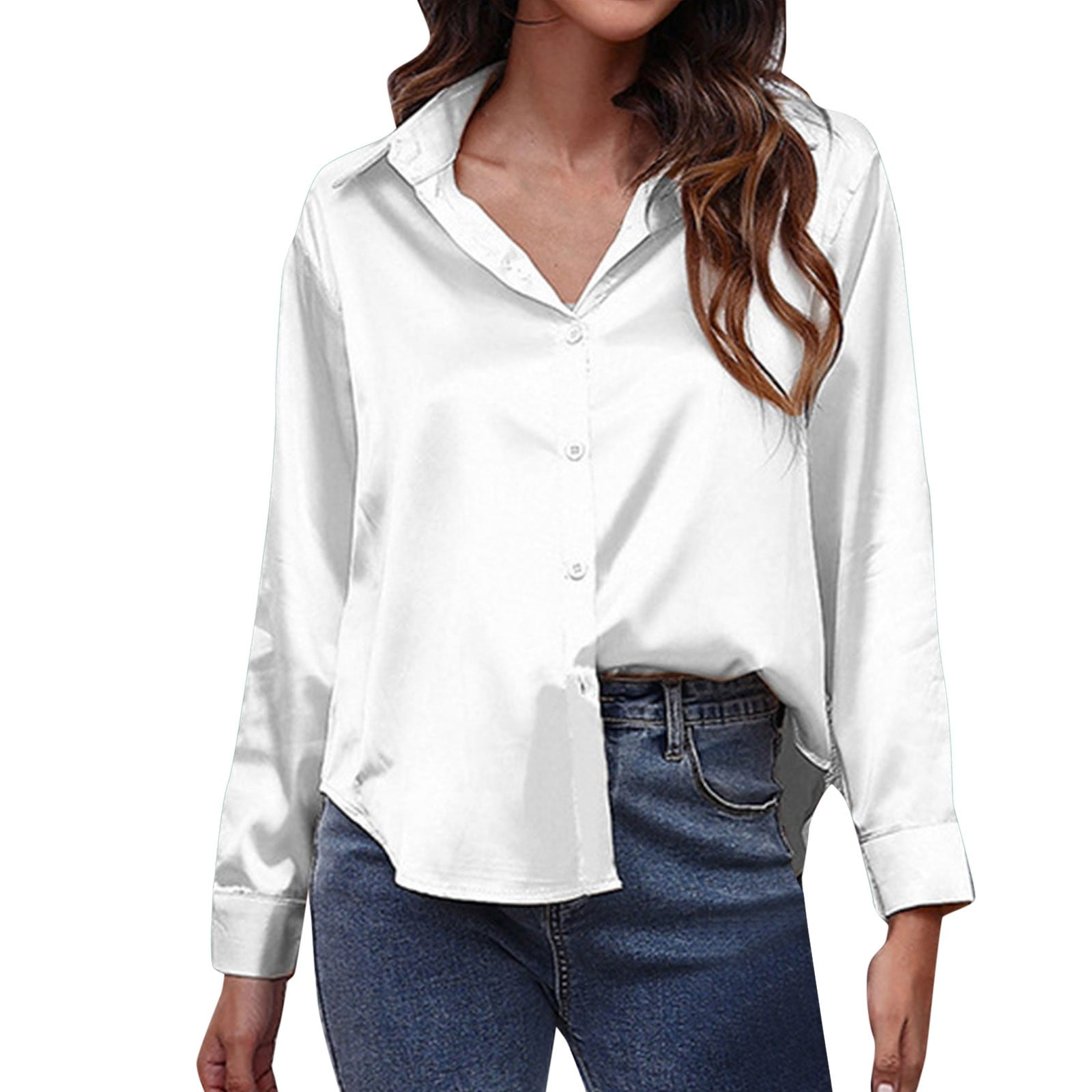 Click here for Visit The Sunlet Store Womens Satin Long Sleeve Sh... prices