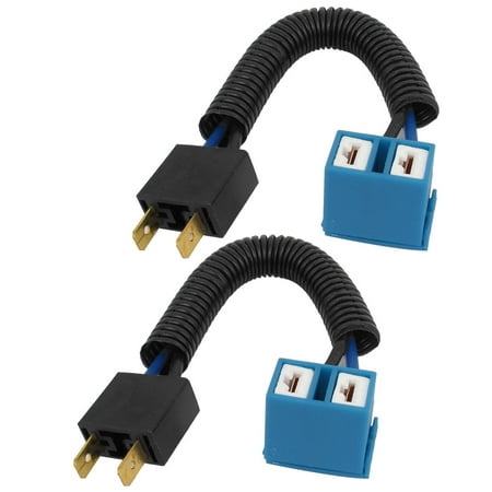 Unique Bargains 2 Pcs H7 Headlight Lamp Plastic Socket Plug Connector ...