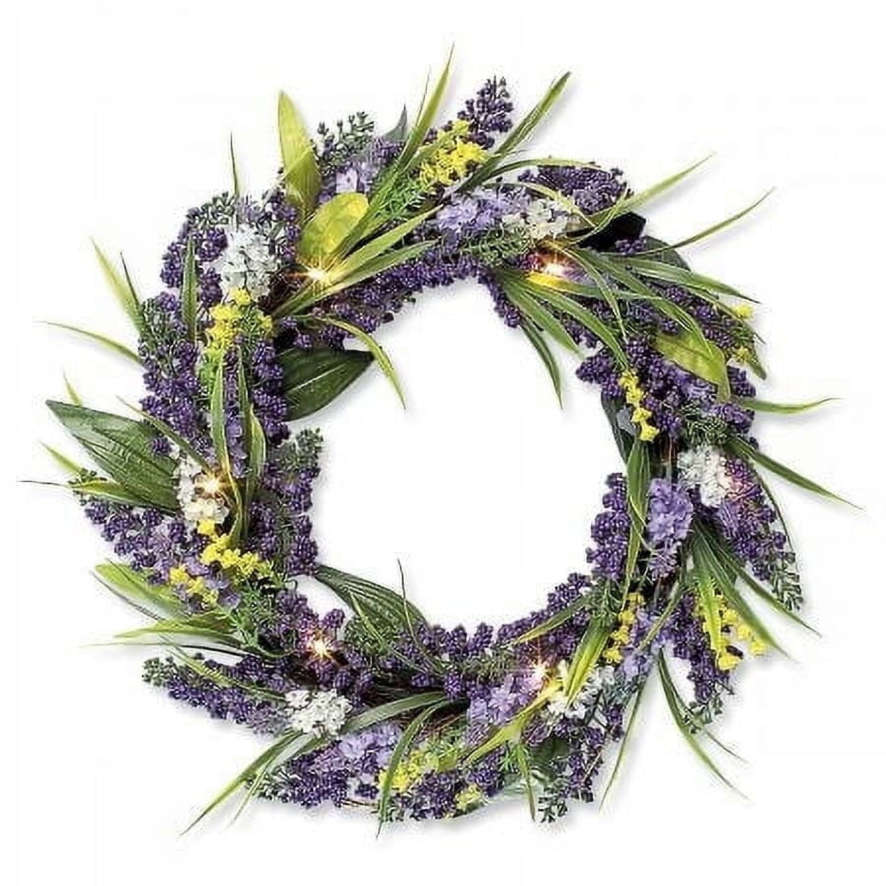 Click here for Current Spring Lavender Wreath - Large 16 Door Wre... prices