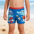 Boys Swim Trunks with Dinosaur Print Flat Front Swim Shorts Kids Beach ...