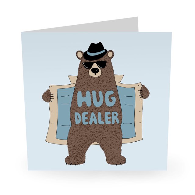 Central 23 Funny Birthday Card Hug Dealer Cute Anniversary Card