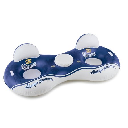 Corona Always Summer 2-Person Inflatable Mesh Inner Tube Lounge with ...