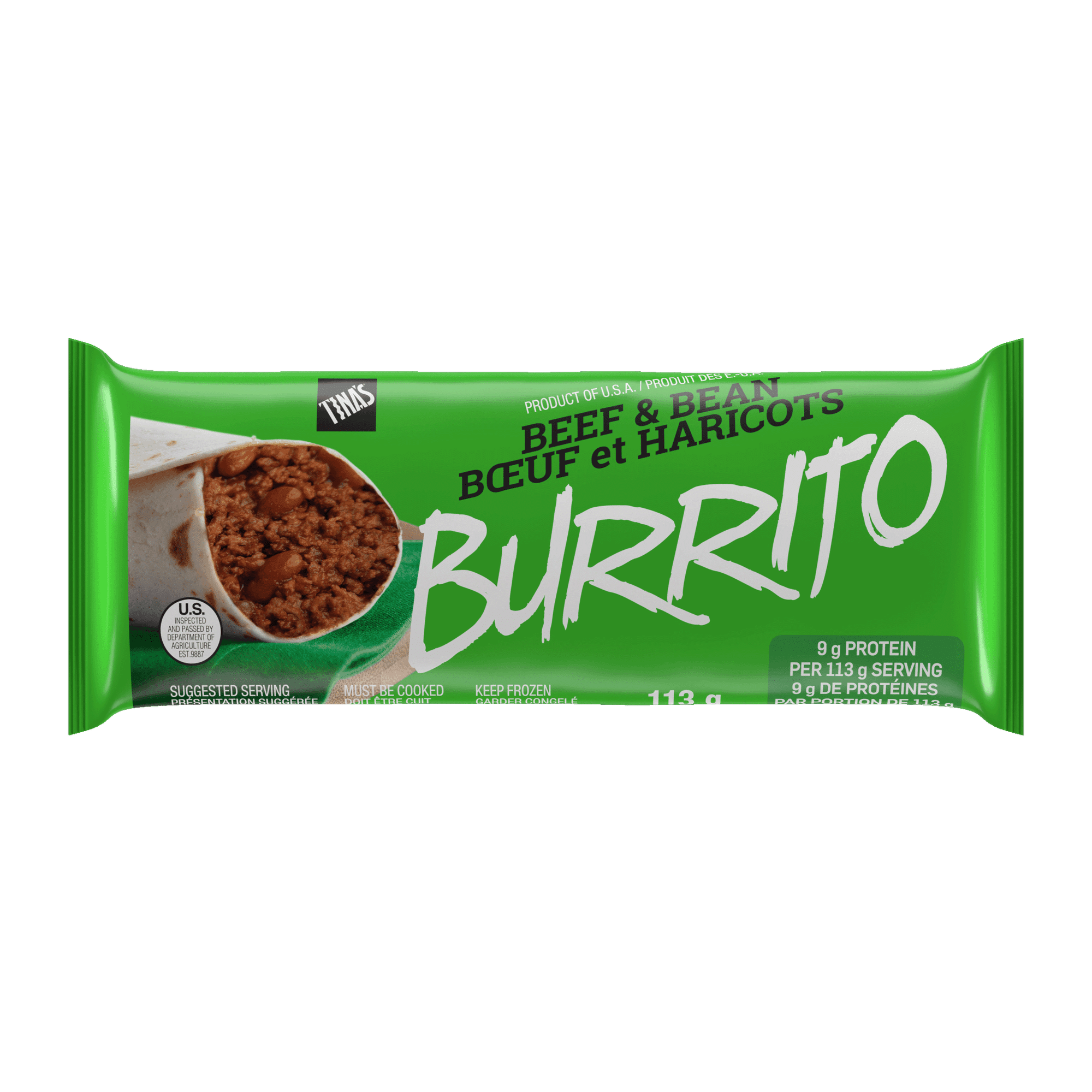 Click here for Tinas Tinas Beef And Bean Burritos 1 Burrito prices