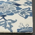 SAFAVIEH Martha Stewart Blue Field Floral Area Rug, Azurite, 5' x 8 ...