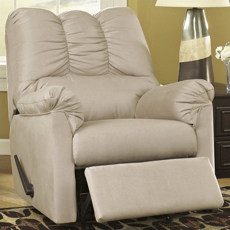 Signature Design by Ashley Darcy Rocker Recliner in Stone - Walmart.com