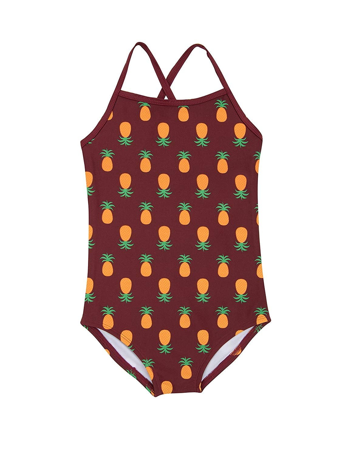 Leveret Kids Baby Boys Girls One Piece Swimsuit UPF 50+ Pineapple Size ...