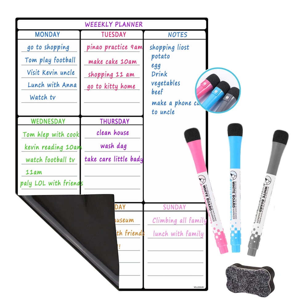 Dry Erase Calendar Magnetic Board - Monthly Planner Dry Erase Boards ...