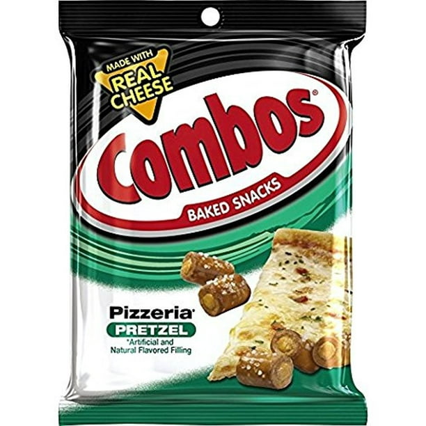 COMBOS Baked Snacks, Pizzeria Pretzel Baked Snacks, 6.3 oz. Bag (Pack ...