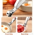 3pcs Stainless Steel Hot Plate Gripper, Hot Plate Gripper Tongs, Anti ...