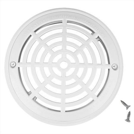 HUACA 2 Pool Drain Covers, Anti-Vortex ABS Main Drain Suction Cover ...