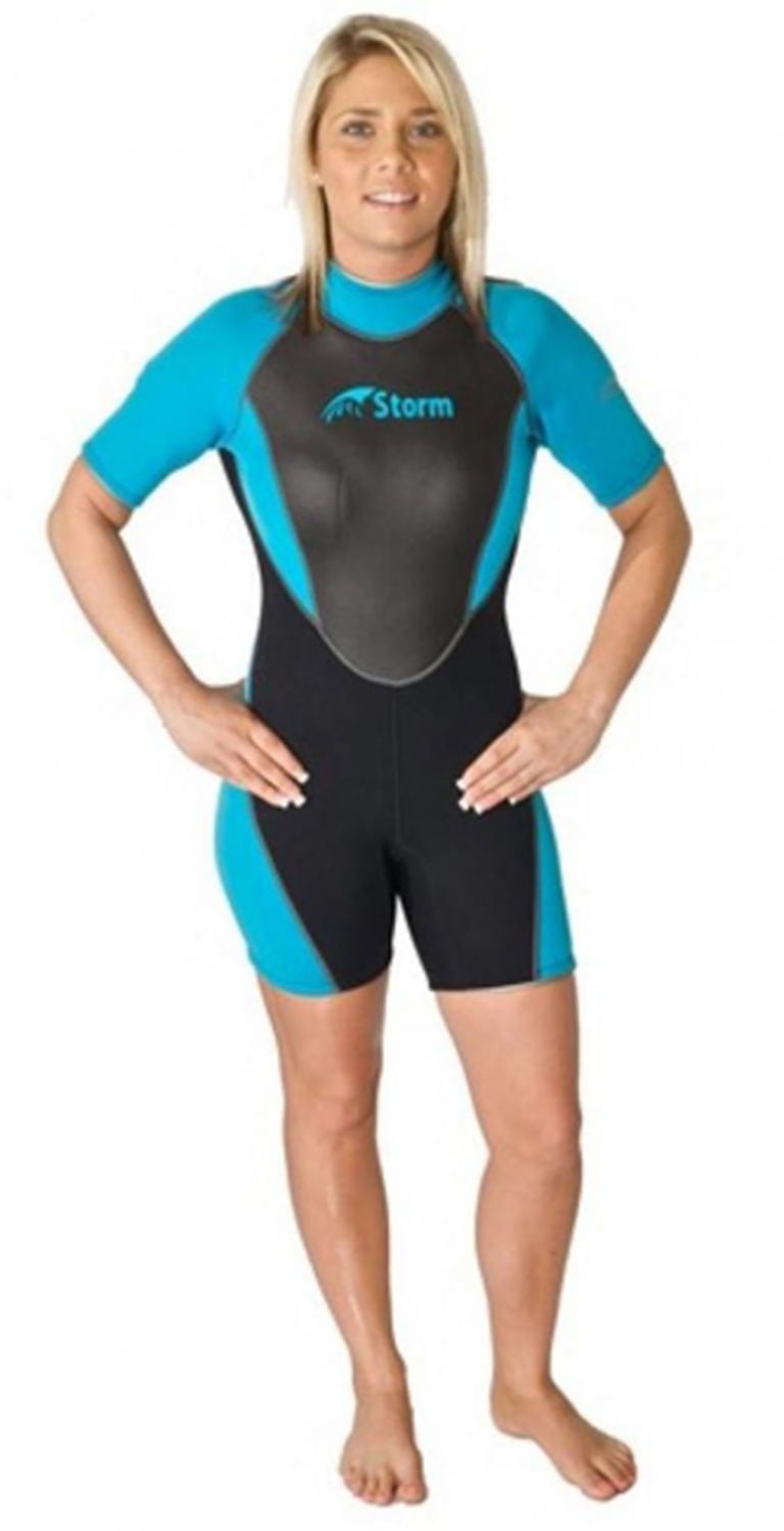 Storm Women's 2mm Shorty Snorkel/Scuba/Water Sports Diving Wetsuit ...