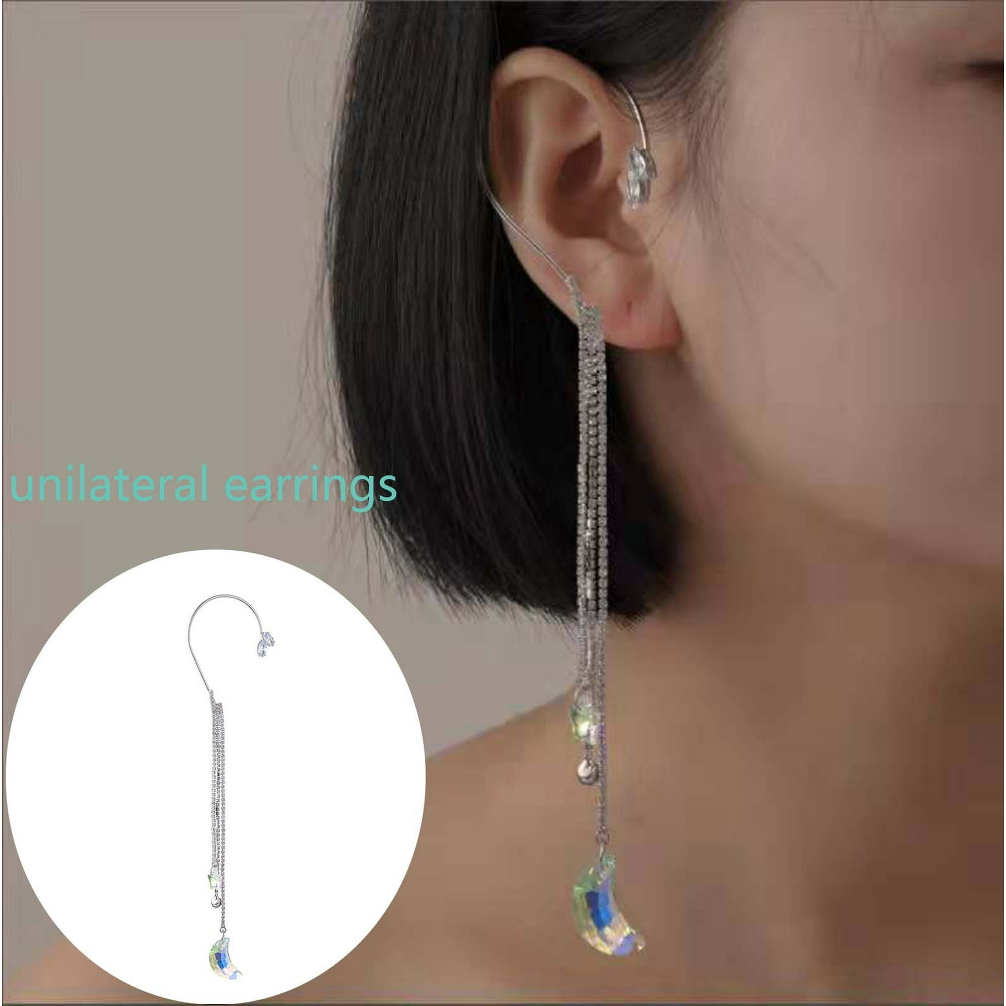 Click here for Mtvxesu Earrings Fengxingyue Tassel Full Diamond E... prices