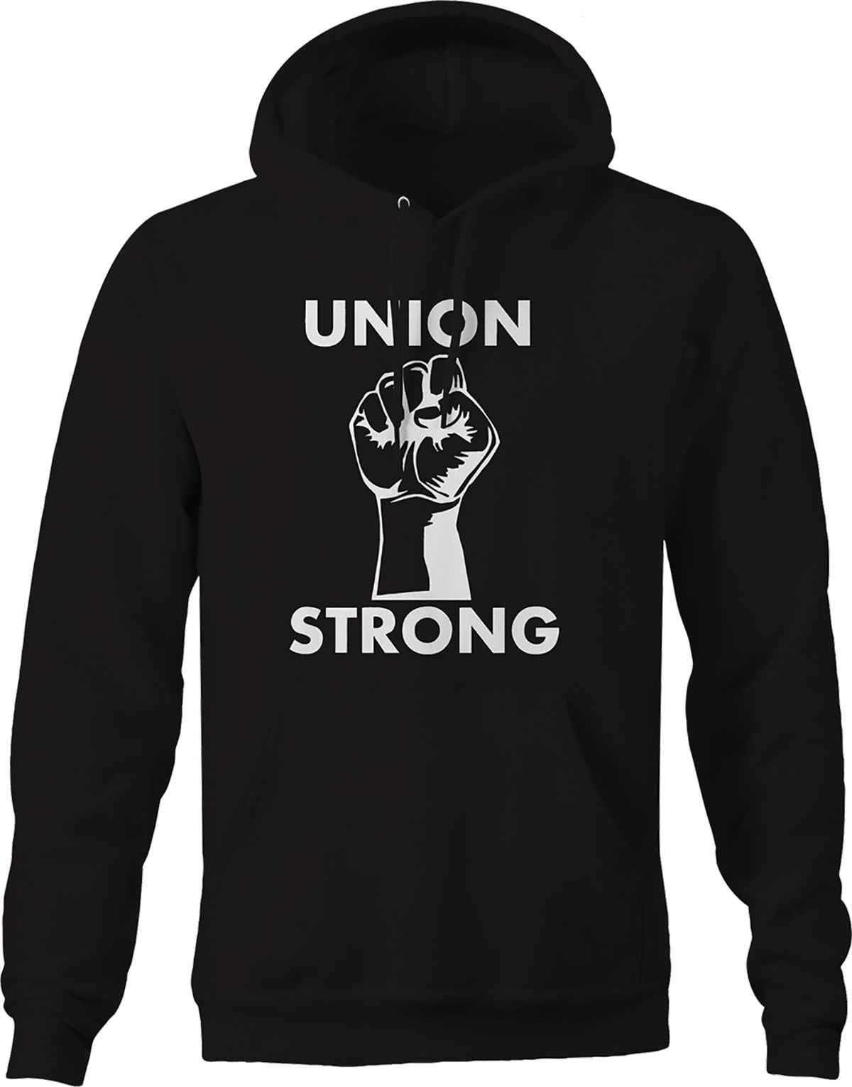 Labor Union Strong Hoodies for Men Large Black - Walmart.com