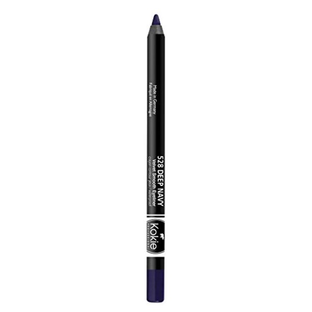 Kokie Cosmetics Waterproof Velvet Smooth Eyeliner Pencil, Deep Navy, 0. ...