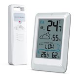 AMIR Indoor/Outdoor Wireless Thermometer & Hygrometer with 330ft Remote ...