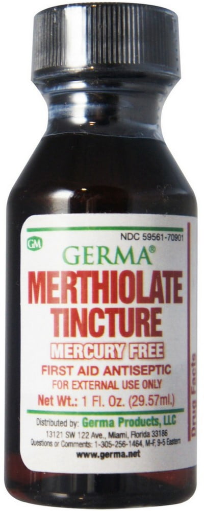 Germa Merthiolate Tincture Antiseptic 1 oz - Walmart.com