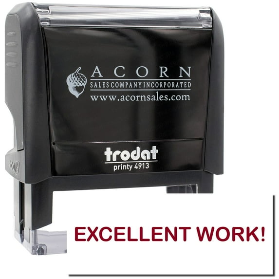 Large Self-Inking Excellent Work Stamp, Trodat Printy 4913, Press and ...