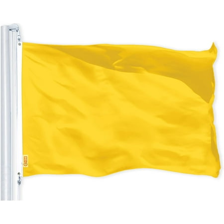 G128 Solid Golden Yellow Color Flag 3x5 FT 150D Printed | 3x5 feet ...