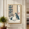 Affixzi Dog Inspired Interior Poster, Vintage Pet Art, Dark Academia ...