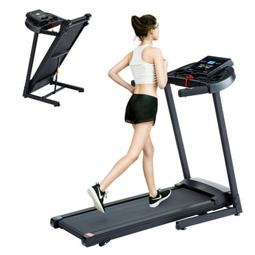 Goplus Personal Heavy Gym 1100W Stow Away Folding Treadmill with ...