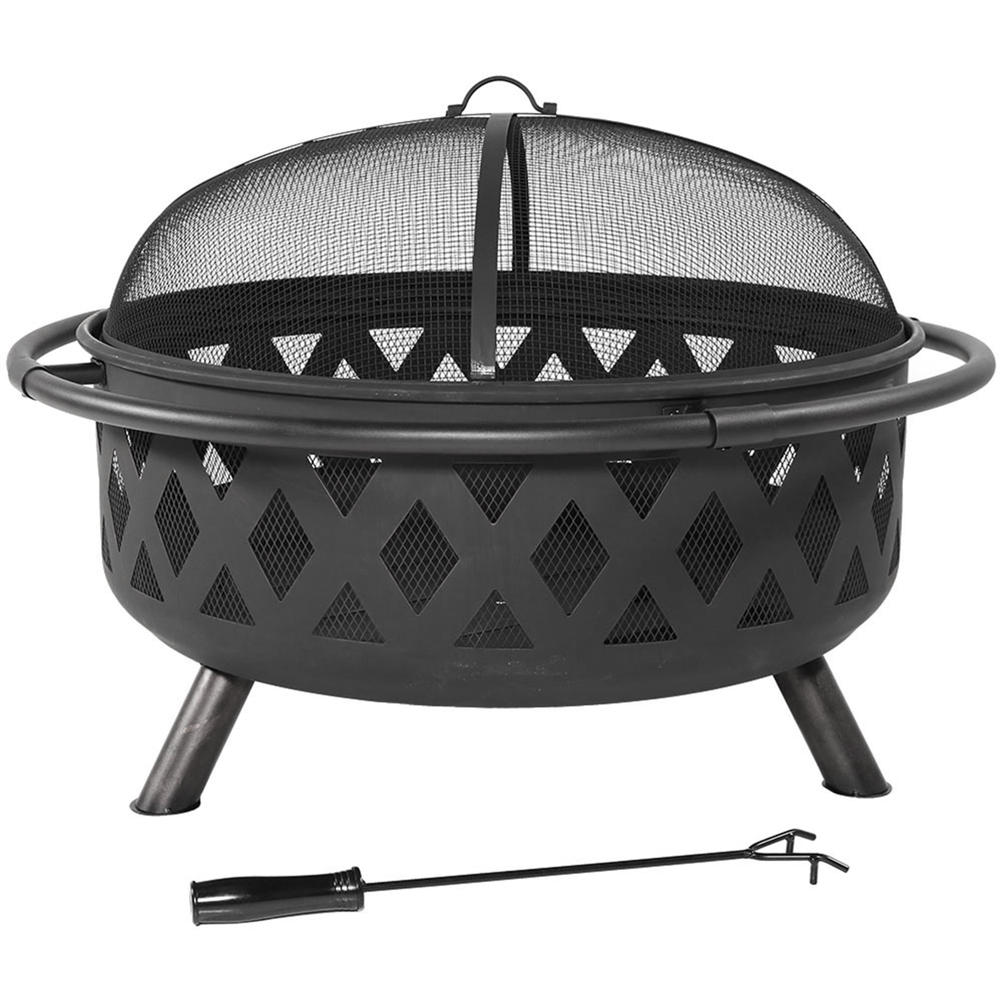Click here for Sunnydaze Outdoor Camping Or Backyard Round Crossw... prices