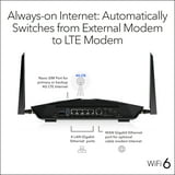 NETGEAR - Nighthawk 4G LTE Modem + WiFi 6 Router, 1.8Gbps (LAX20 ...