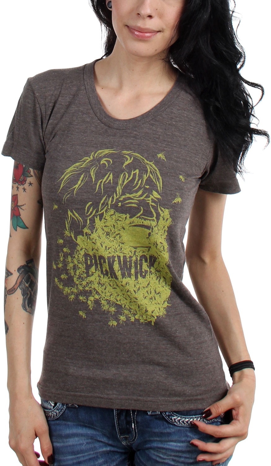 Pickwick - Womens Bee Beard T-Shirt - Walmart.com