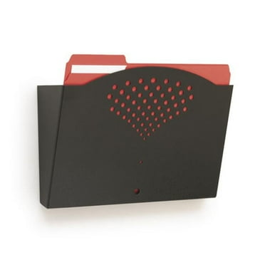 Brenton Studio Unbreakable 3-Pocket Letter-Size Wall Files, Black, Pack ...