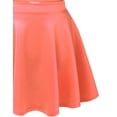 Mbj Wb211 Womens Basic Versatile Stretchy Flared Skater Skirt S Neon